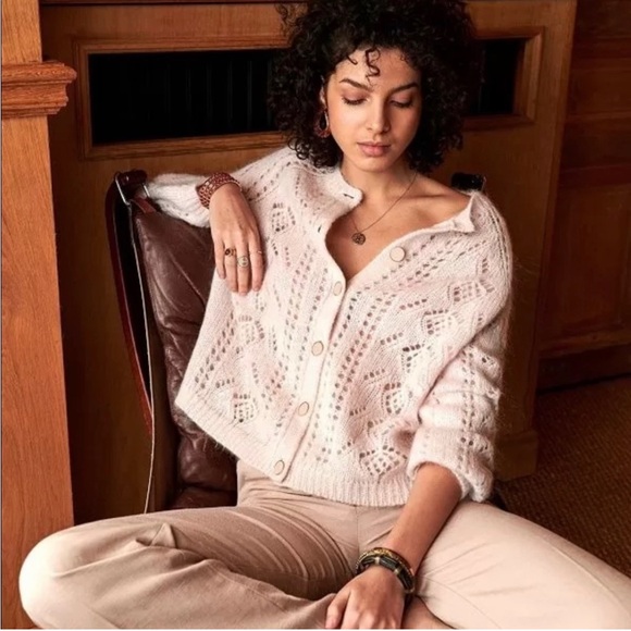 Sezane | Sweaters | Sezane Mario Fancy Knit Sweater Cardigan | Poshmark